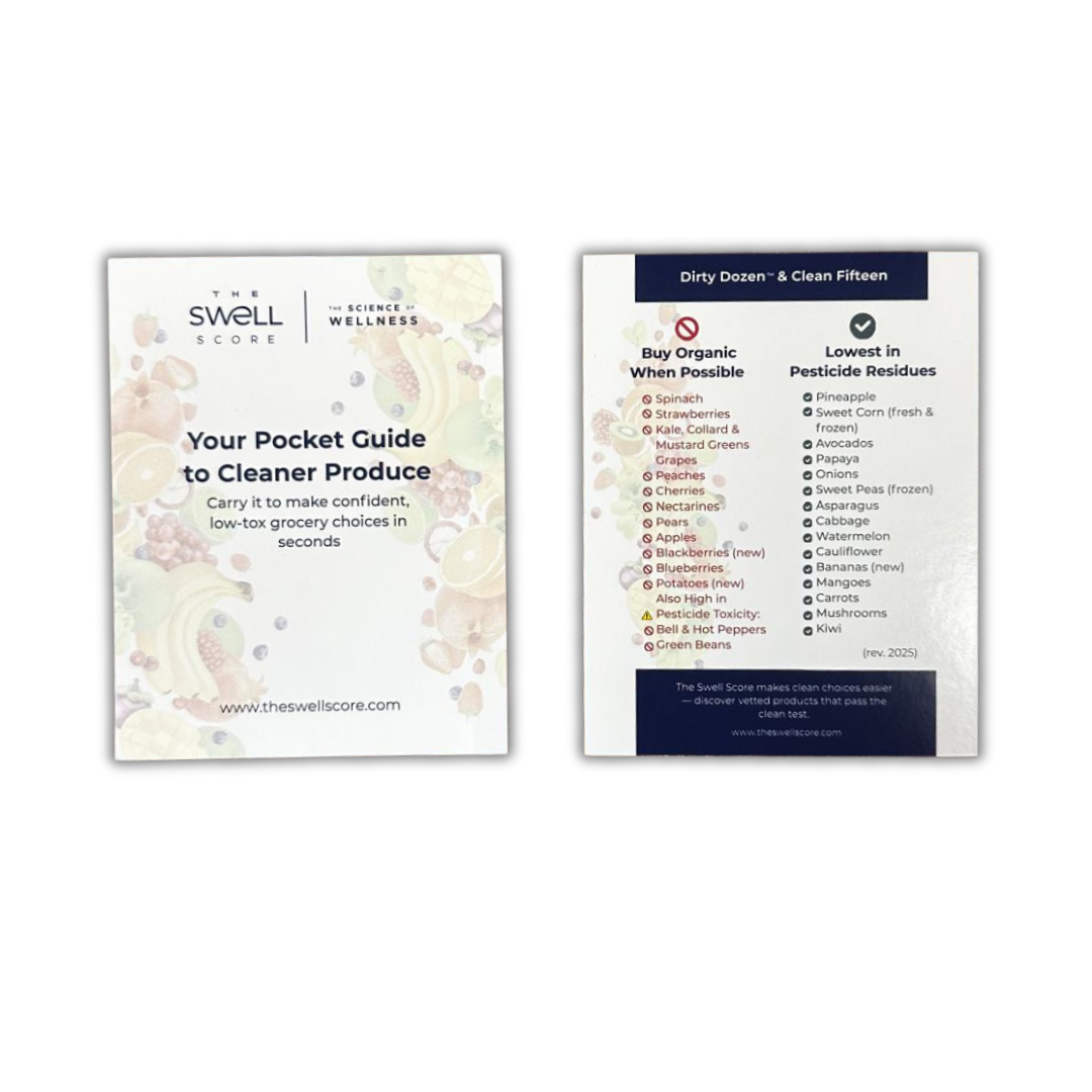 Guide to Cleaner Produce Pocket Card – The Swell Score