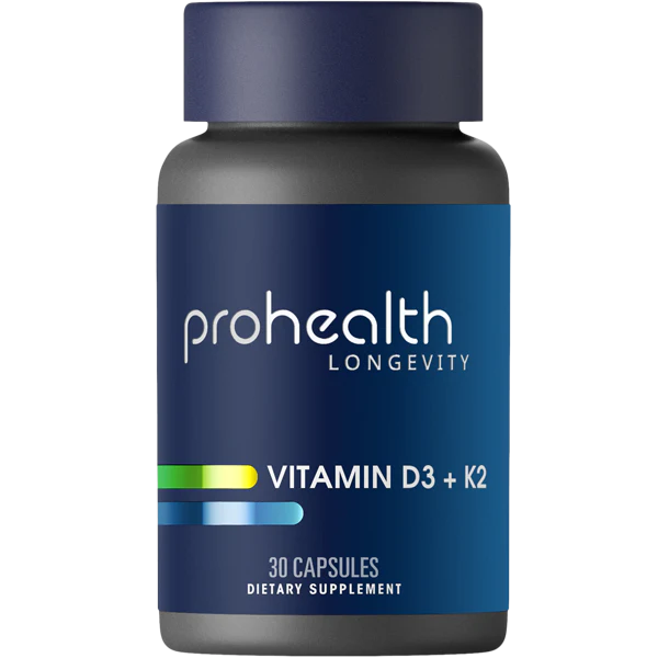 Prohealth Longevity Vitamin D3 + K2 - 5,000 IU, 30 capsules – The Swell ...