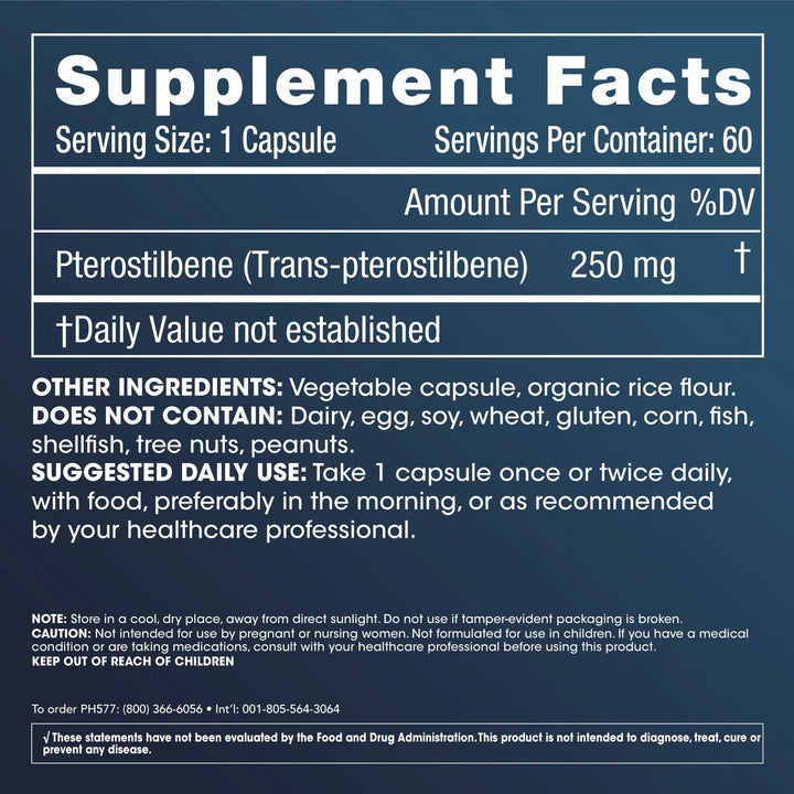 Prohealth Longevity Pterostilbene Pro 250 - 250 mg – The Swell Score