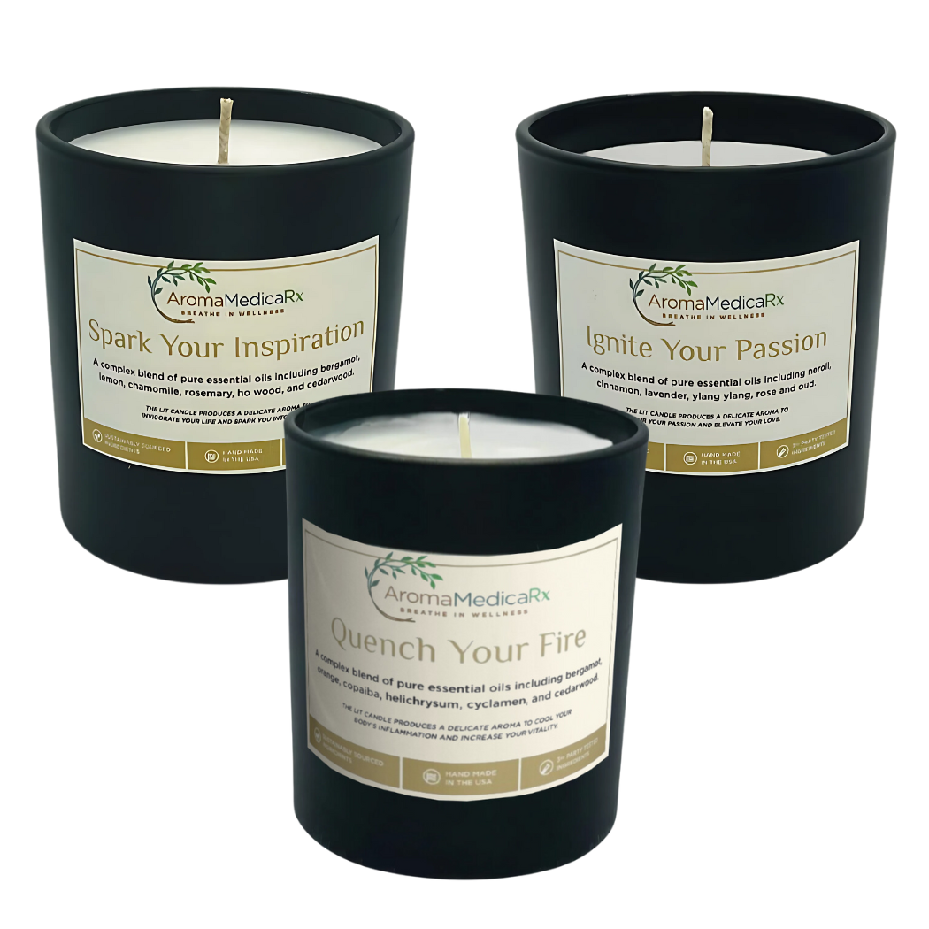 AromaMedicaRx Medicinal Coconut Soy Candle Gift Sets for Enhanced Mood ...