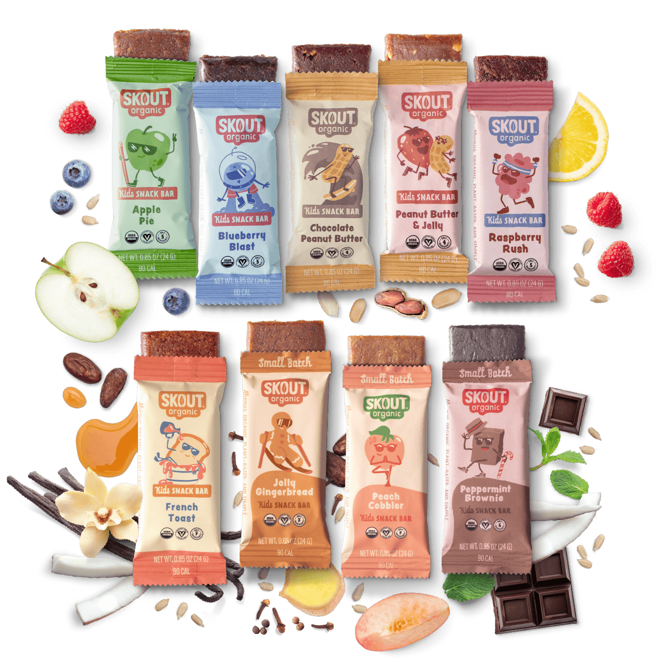 Skout Organic Small Batch Kids Bar Variety Pack - 36 Pack – The Swell Score