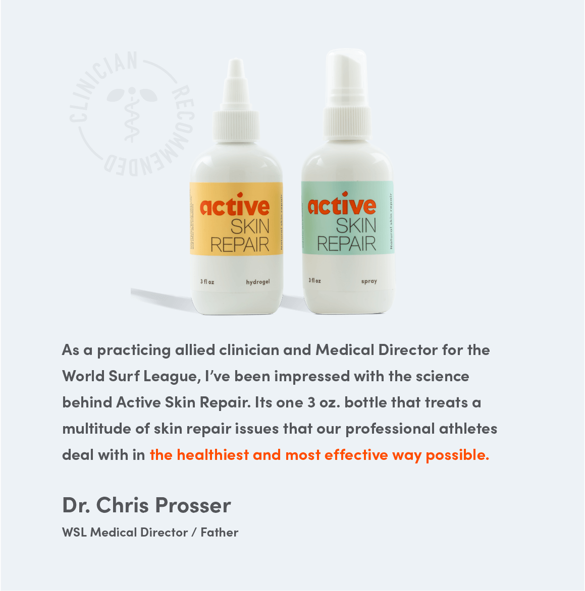 Active Skin Repair Spray and Hydrogel Bundle – The Swell Score
