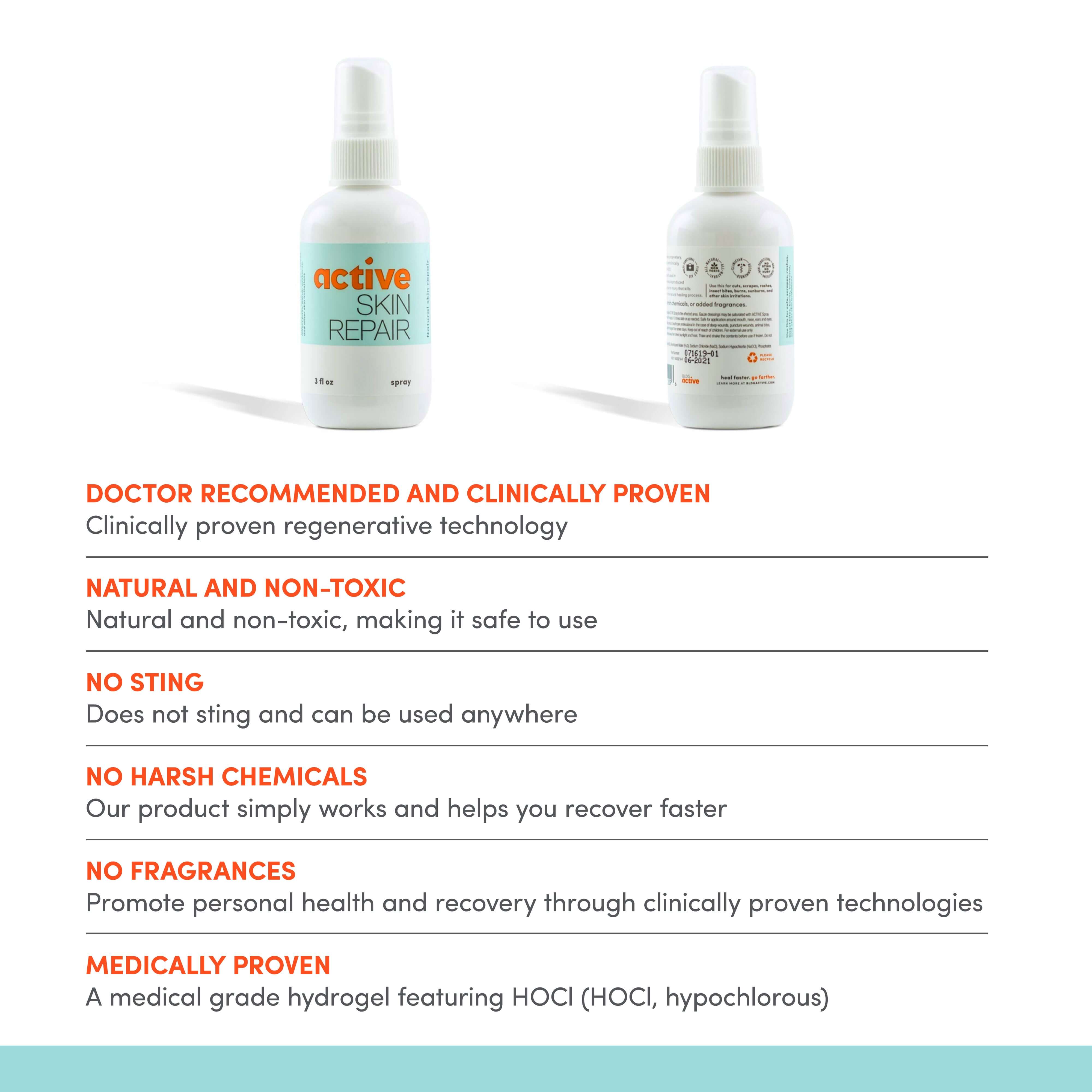 Active Skin Repair Spray and Hydrogel Bundle – The Swell Score